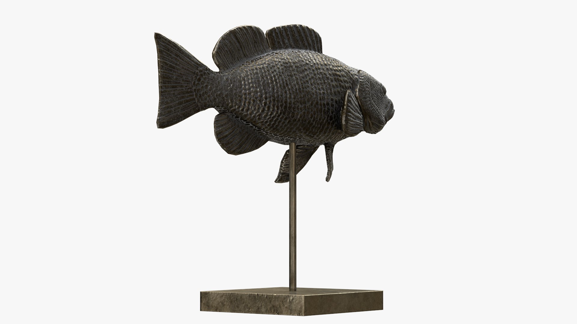 3D Fish Sculpture Model - TurboSquid 1915386