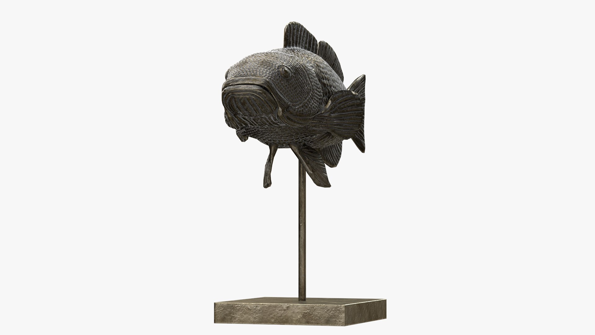 3D Fish Sculpture Model - TurboSquid 1915386