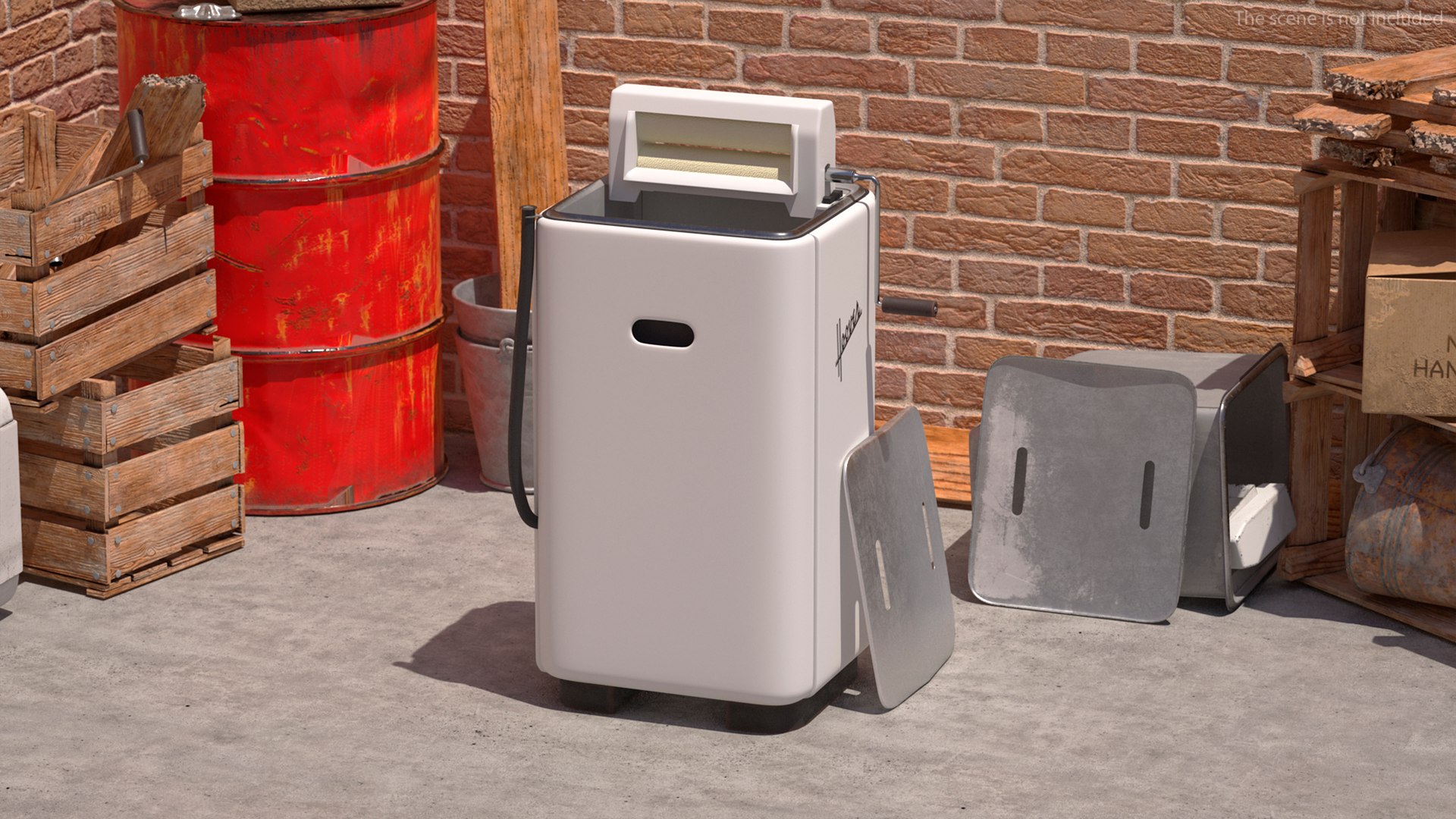 3D Retro Washing Machine Hoover - TurboSquid 2096399