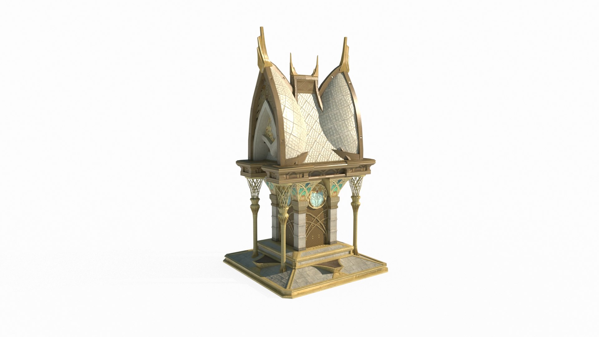 3D Model Mythical Style Legend Points - TurboSquid 2099435