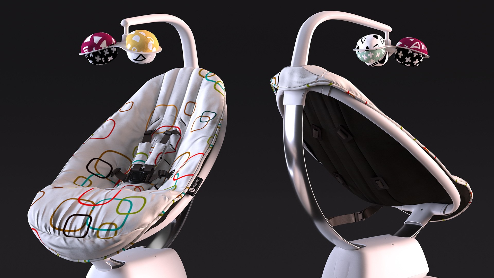 4Moms MamaRoo Baby Swing White 3D - TurboSquid 2104766