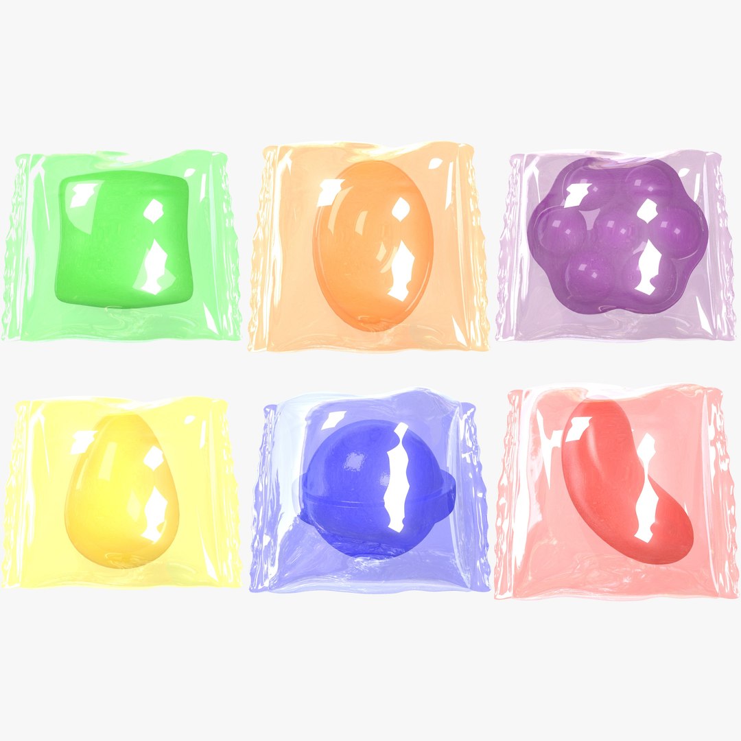 3D Wrapped Candy Combo Pack - TurboSquid 1158850