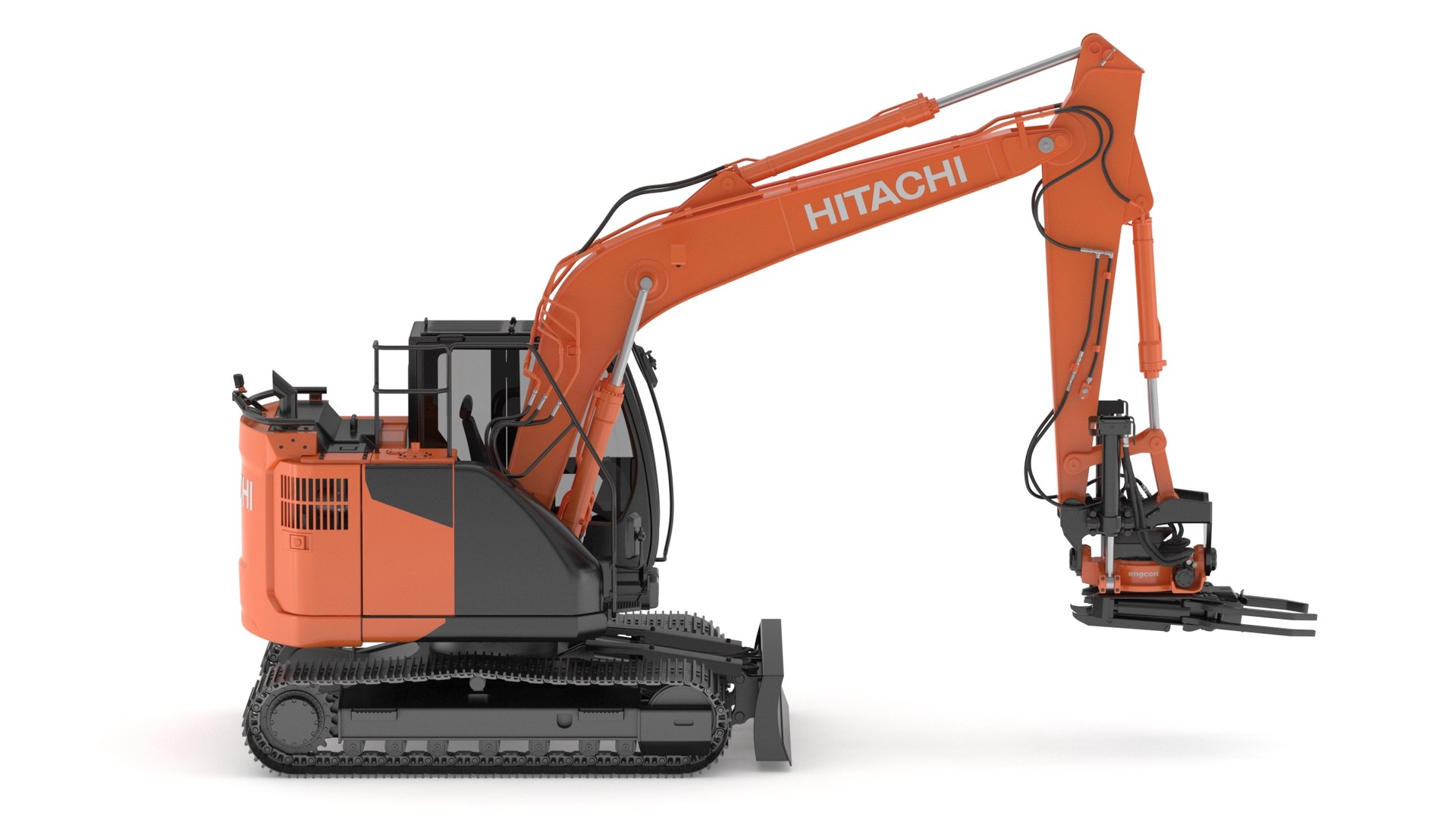 3D Hitachi Zx135-7 With Custom Arm - TurboSquid 2139605