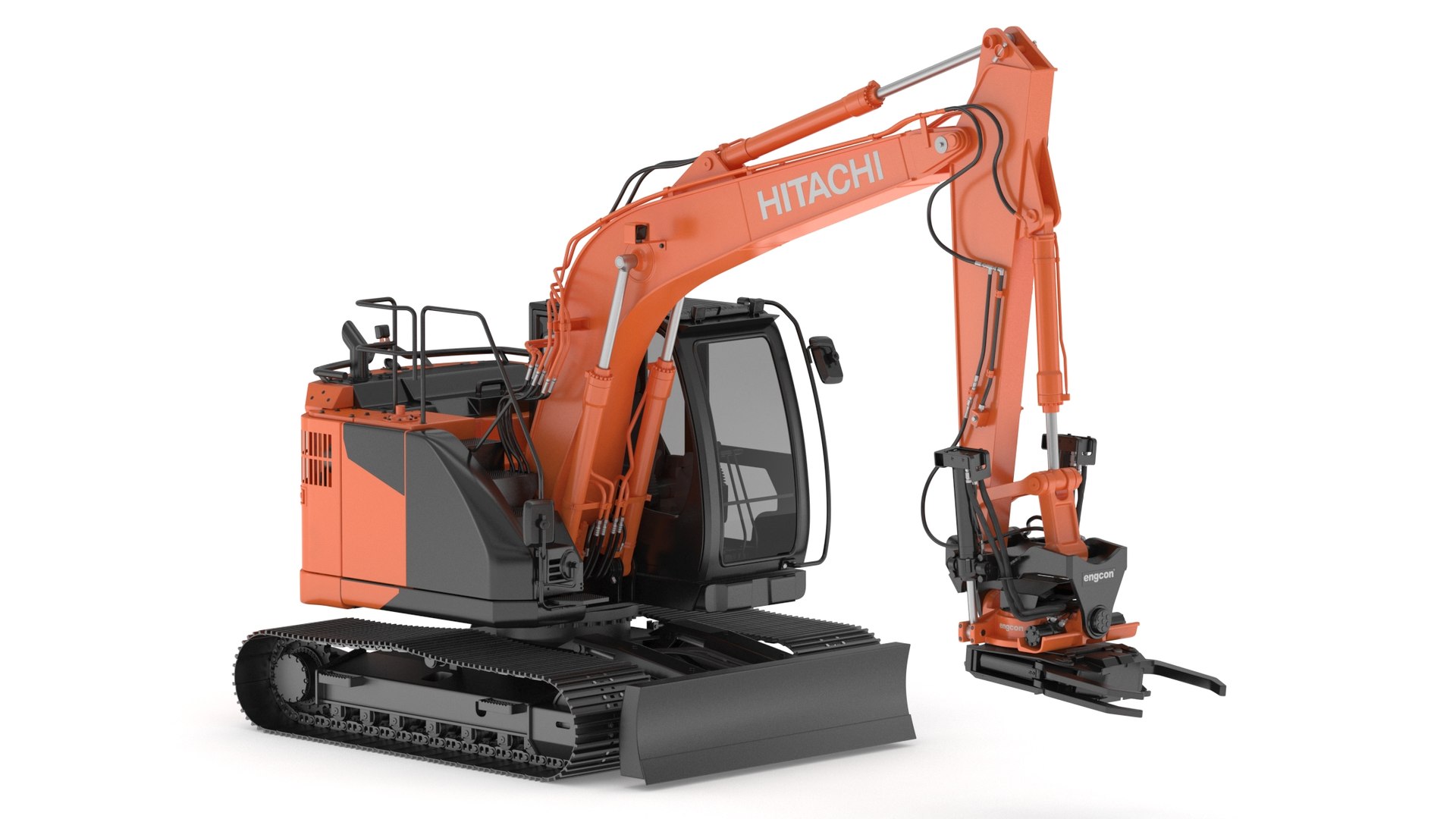 3D Hitachi Zx135-7 With Custom Arm - TurboSquid 2139605