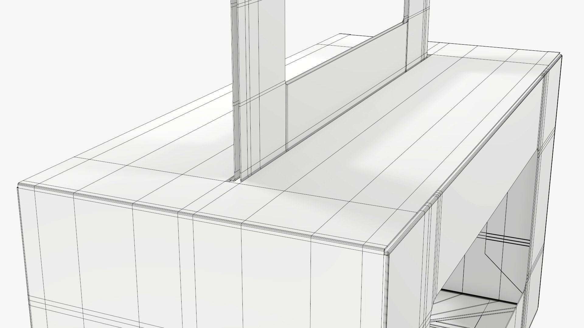 3D Box Corrugated Handle Model - TurboSquid 1593124