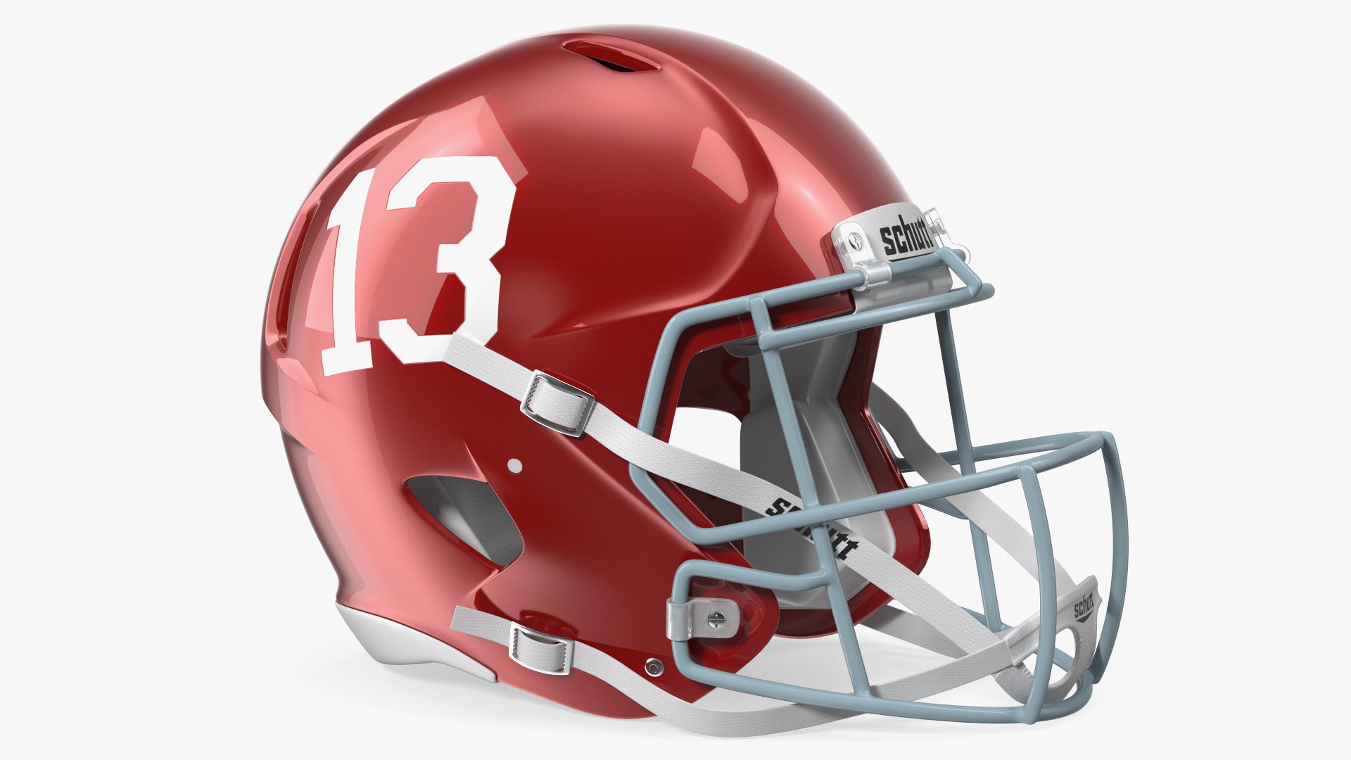 Schutt Football Helmet Number 13 3D Model - TurboSquid 2198597