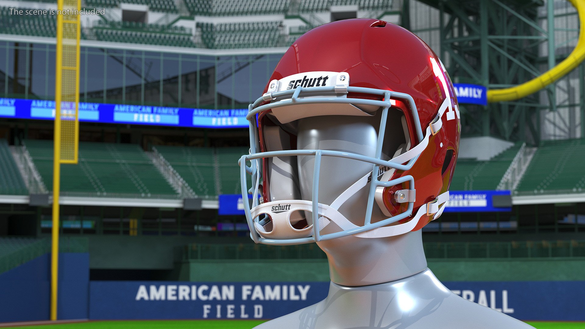 Schutt Football Helmet Number 13 3D Model - TurboSquid 2198597