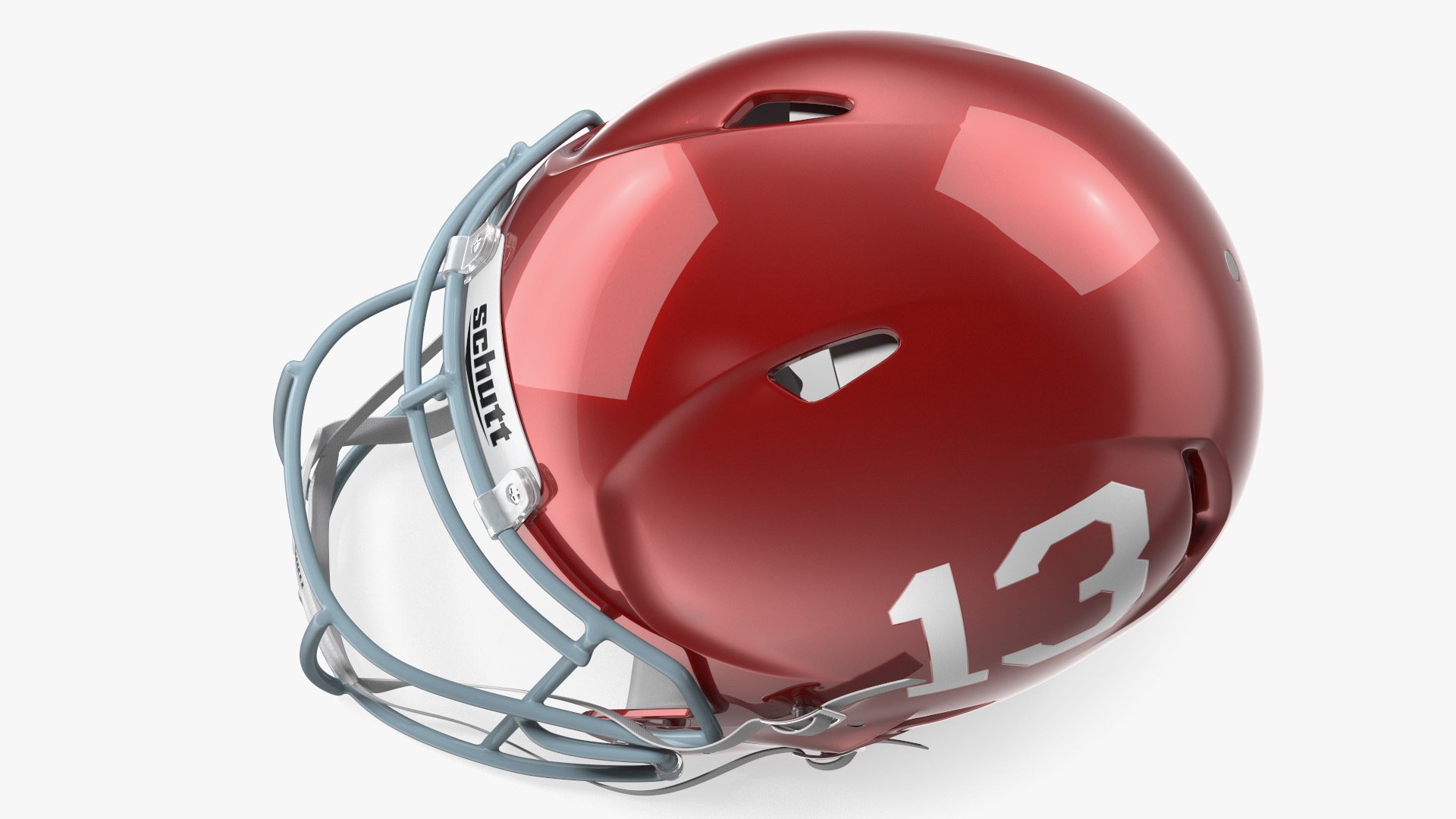 Schutt Football Helmet Number 13 3D Model - TurboSquid 2198597