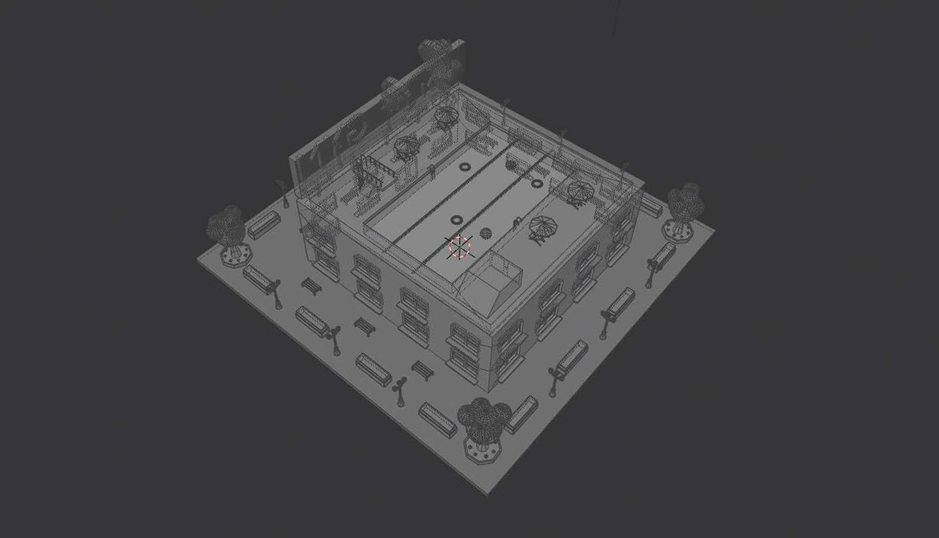 Cartoon Gym 3D Model - TurboSquid 1472074