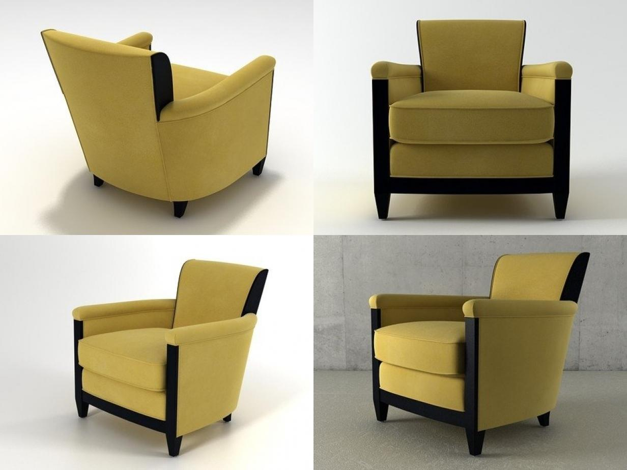 3D model conversation club chair - TurboSquid 1181371