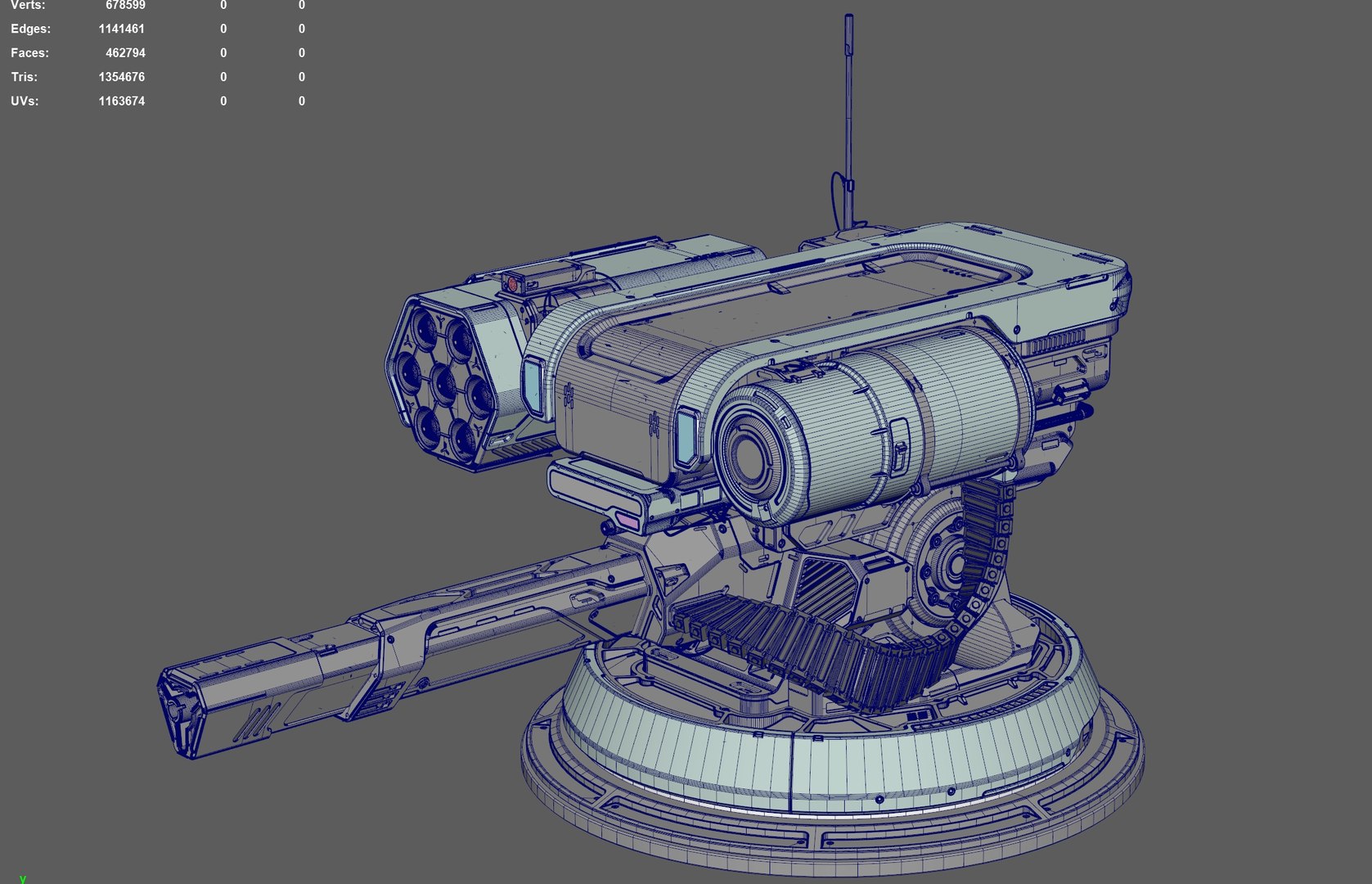 3D Defense Turret Model - TurboSquid 1908030