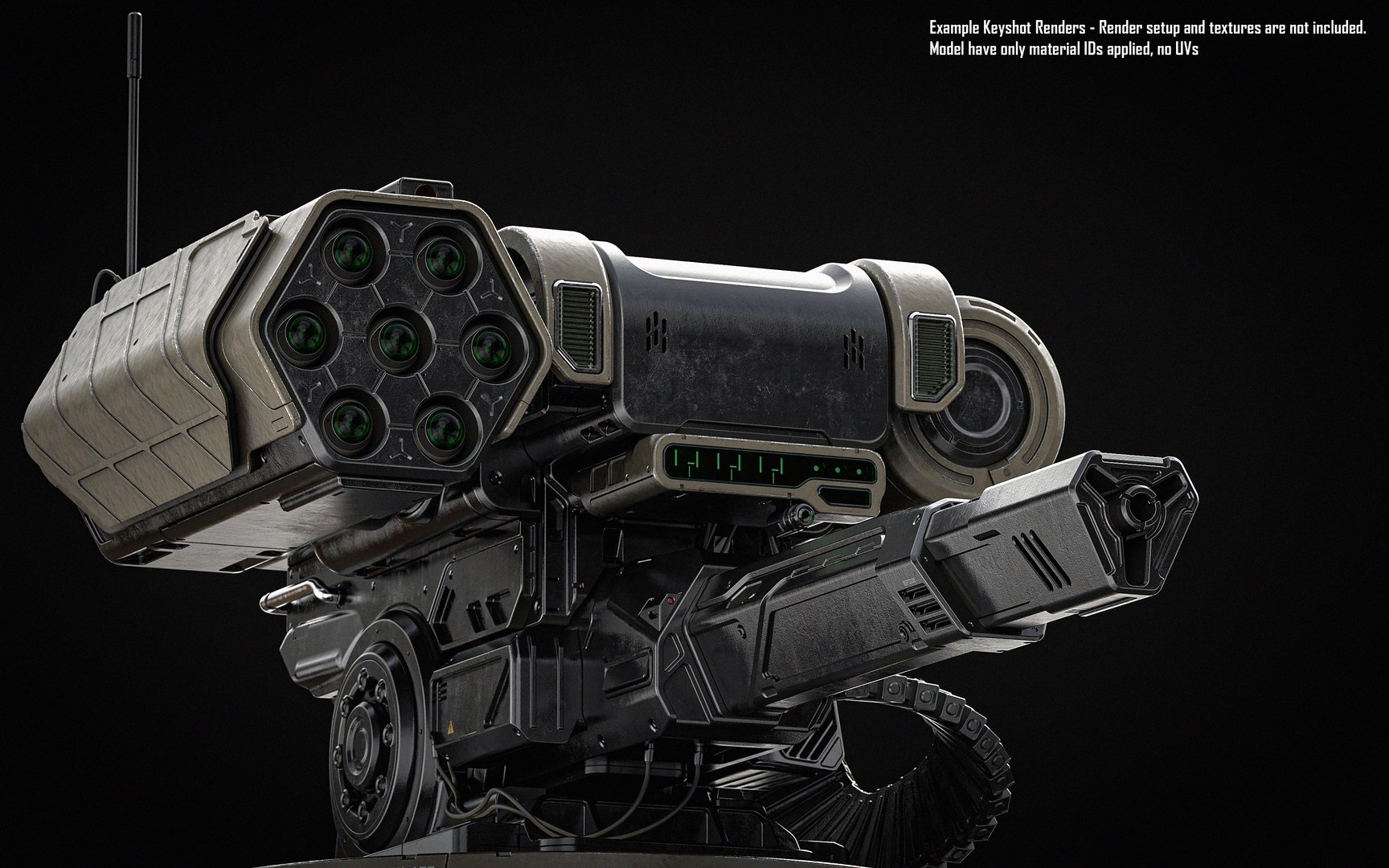 3D Defense Turret Model - TurboSquid 1908030