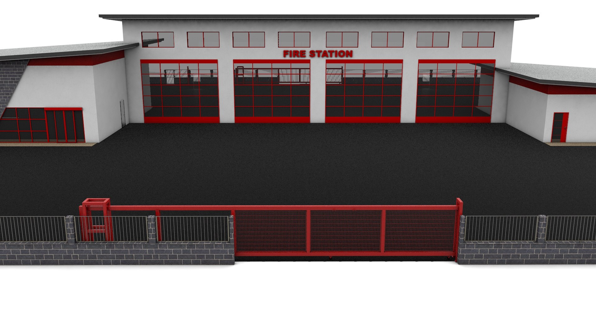 Fire Station 3D Model - TurboSquid 2022917