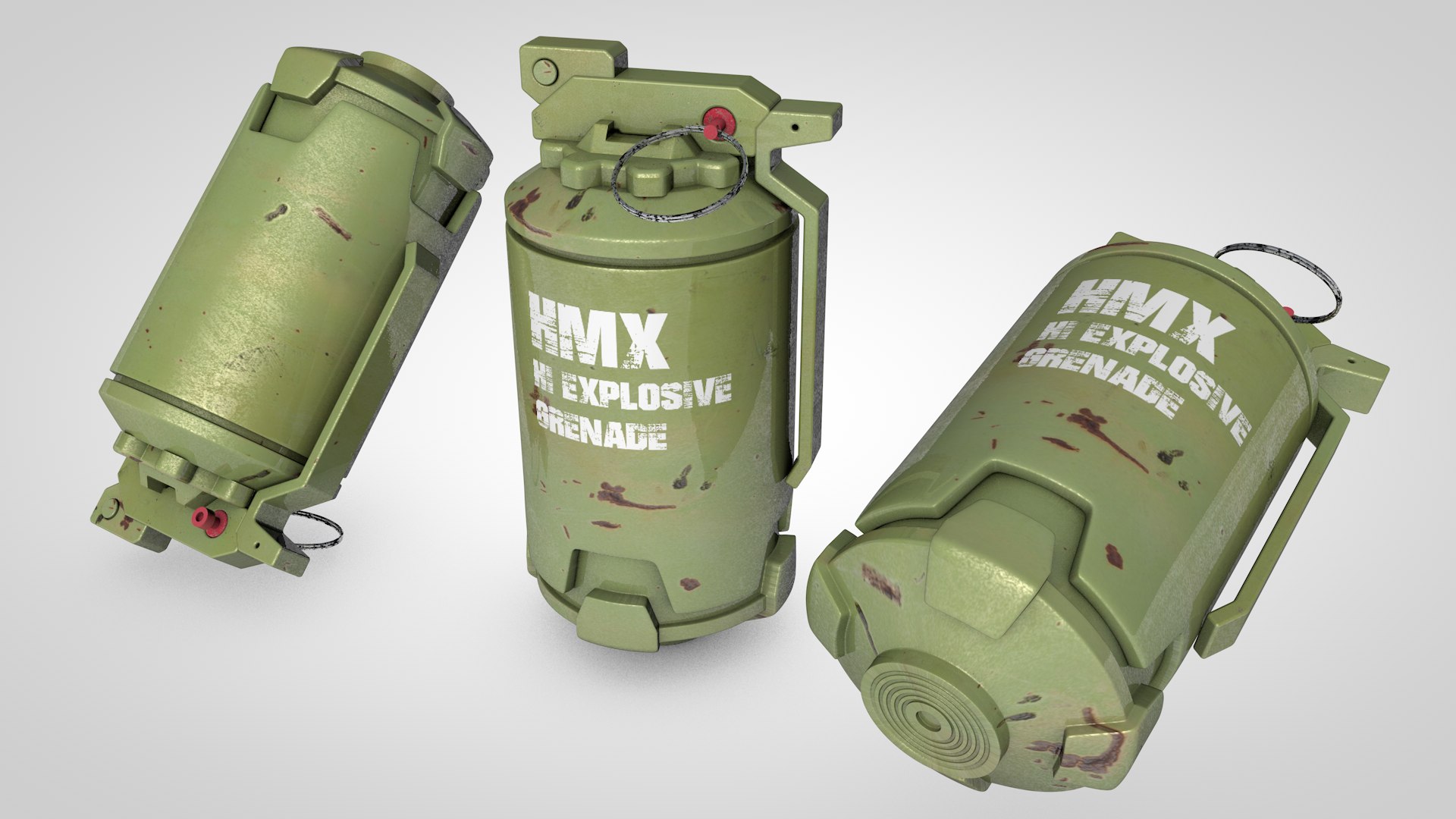 Sci-fi Grenade C4d