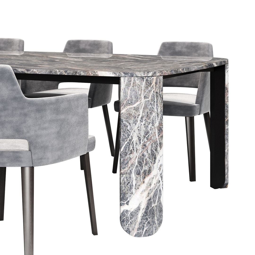 3D Gallotti And Radice Clemo-t Dining Set 2 260x130 Model - TurboSquid ...