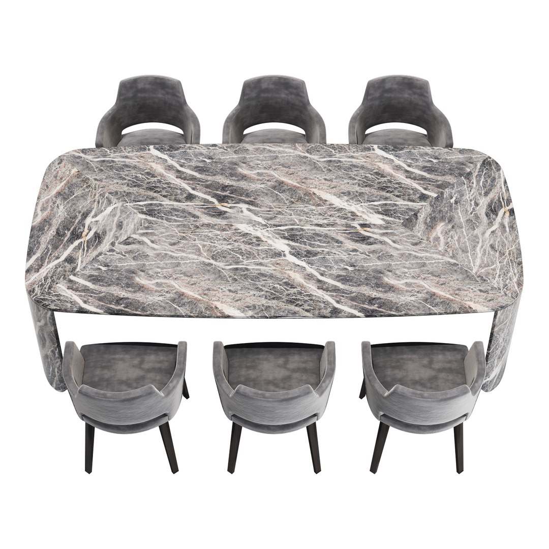 3D Gallotti And Radice Clemo-t Dining Set 2 260x130 Model - TurboSquid ...