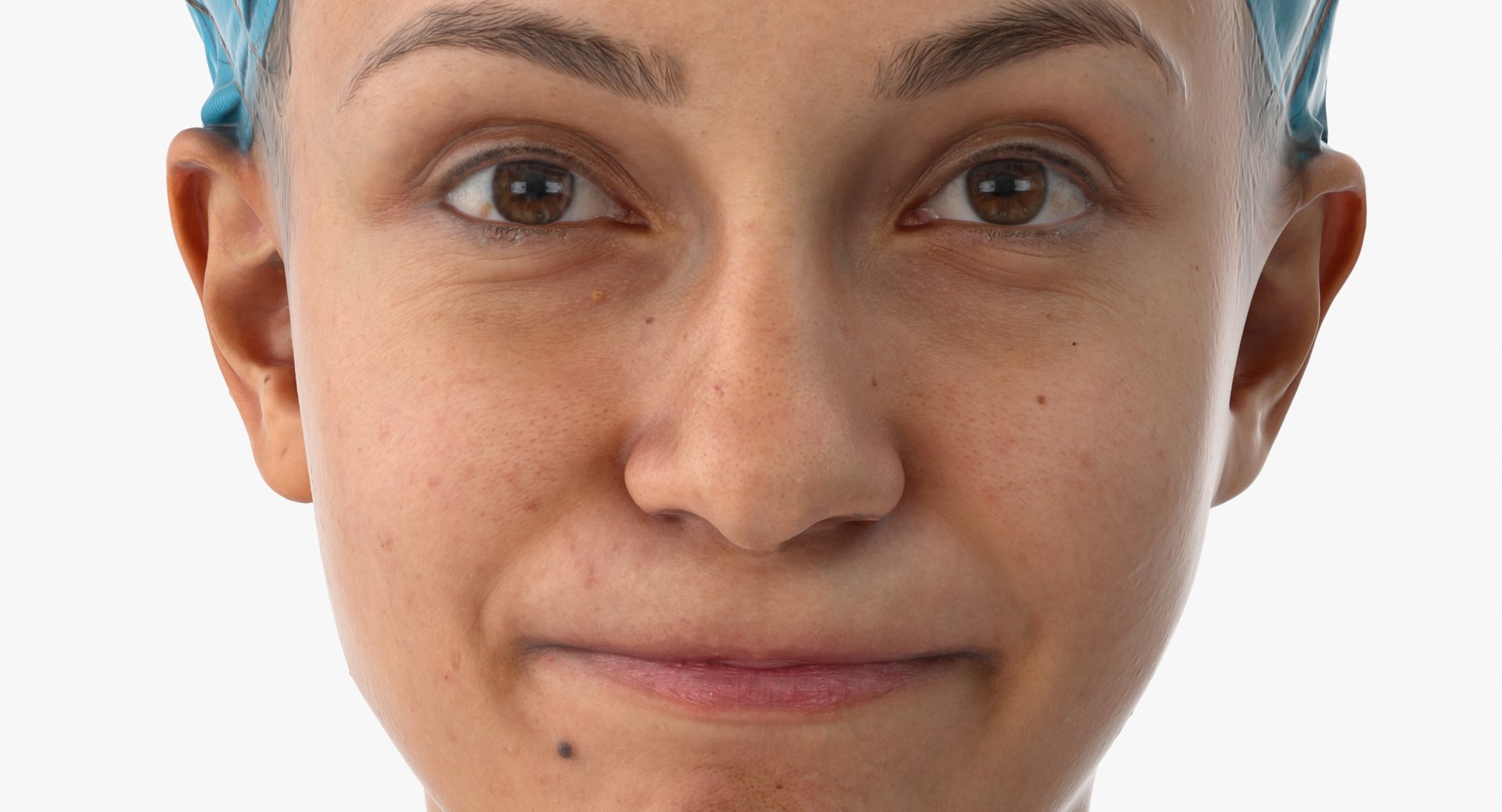 Joy Human Head Cheek Puff AU34 Clean Scan 3D model - TurboSquid 1718972