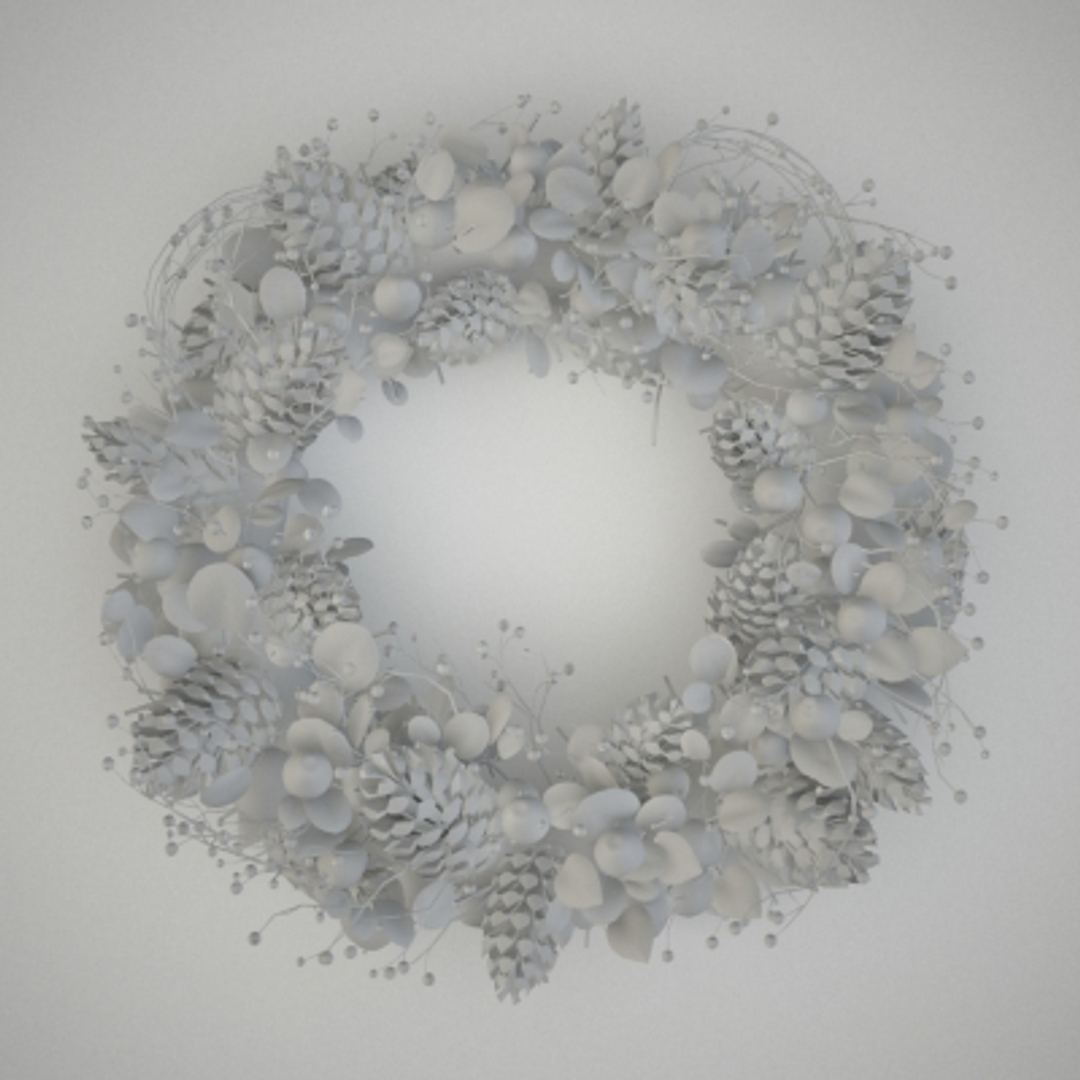 christmas wreath 3d model