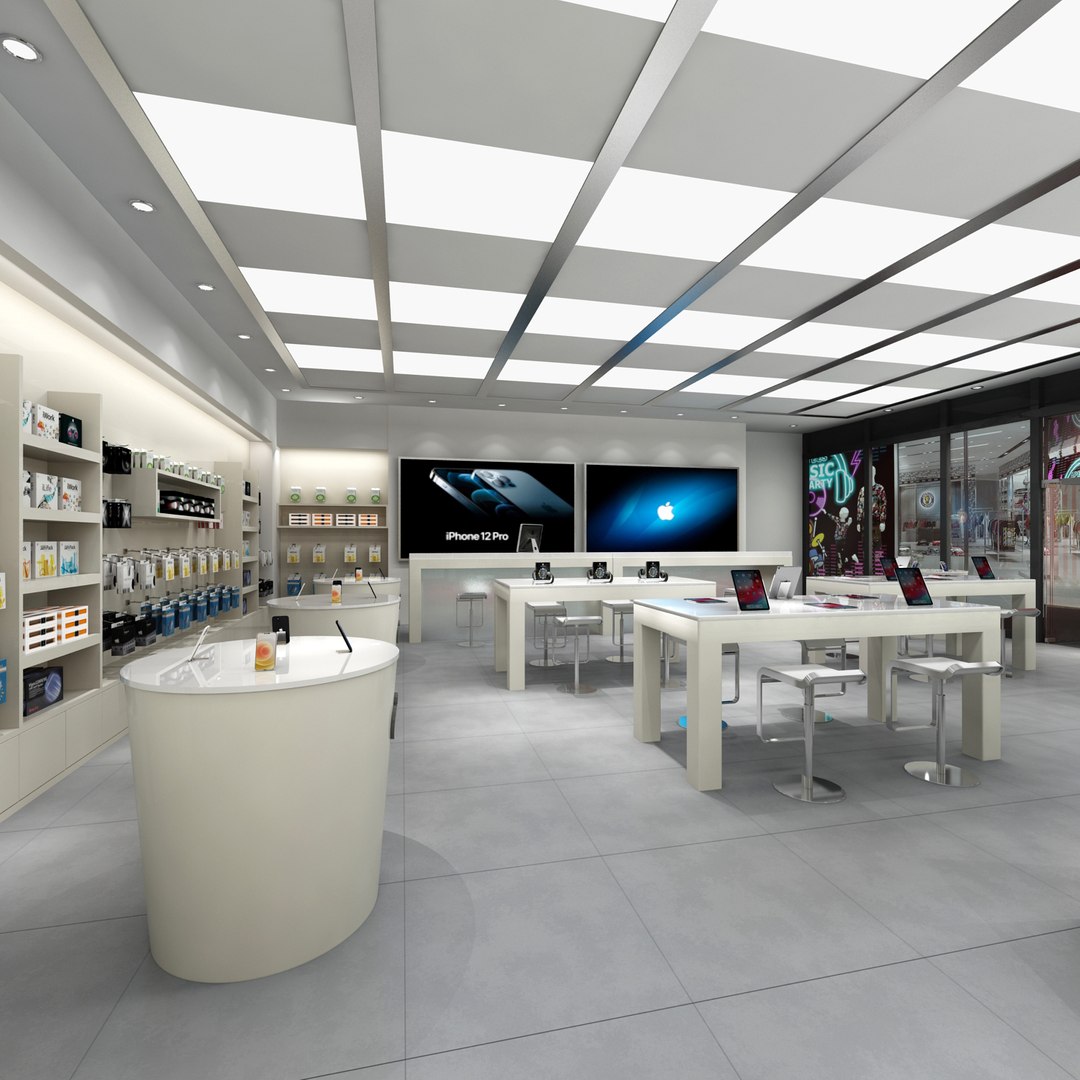 Apple Store Interior 03 3D Model - TurboSquid 2067789