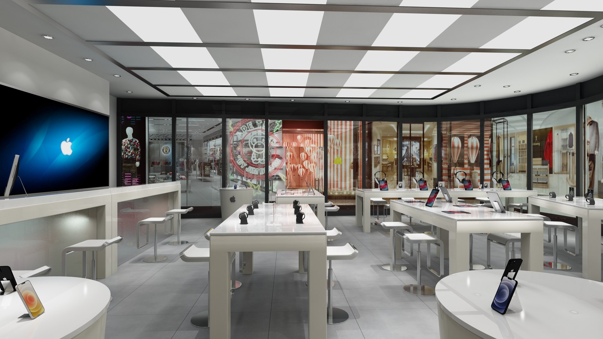 Apple Store Interior 03 3D Model - TurboSquid 2067789
