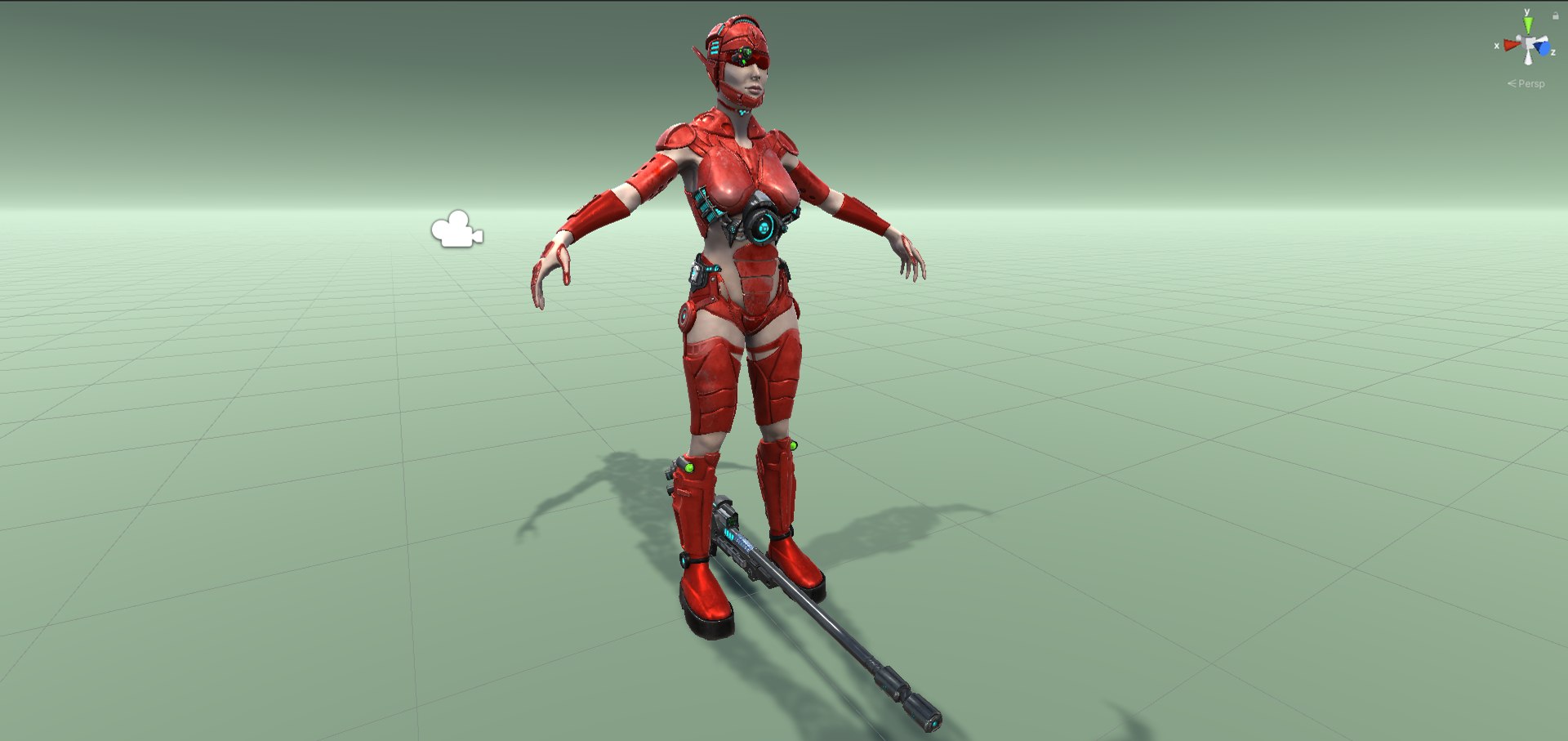 3D Sci Fi Ranger Red Colour - TurboSquid 1717028
