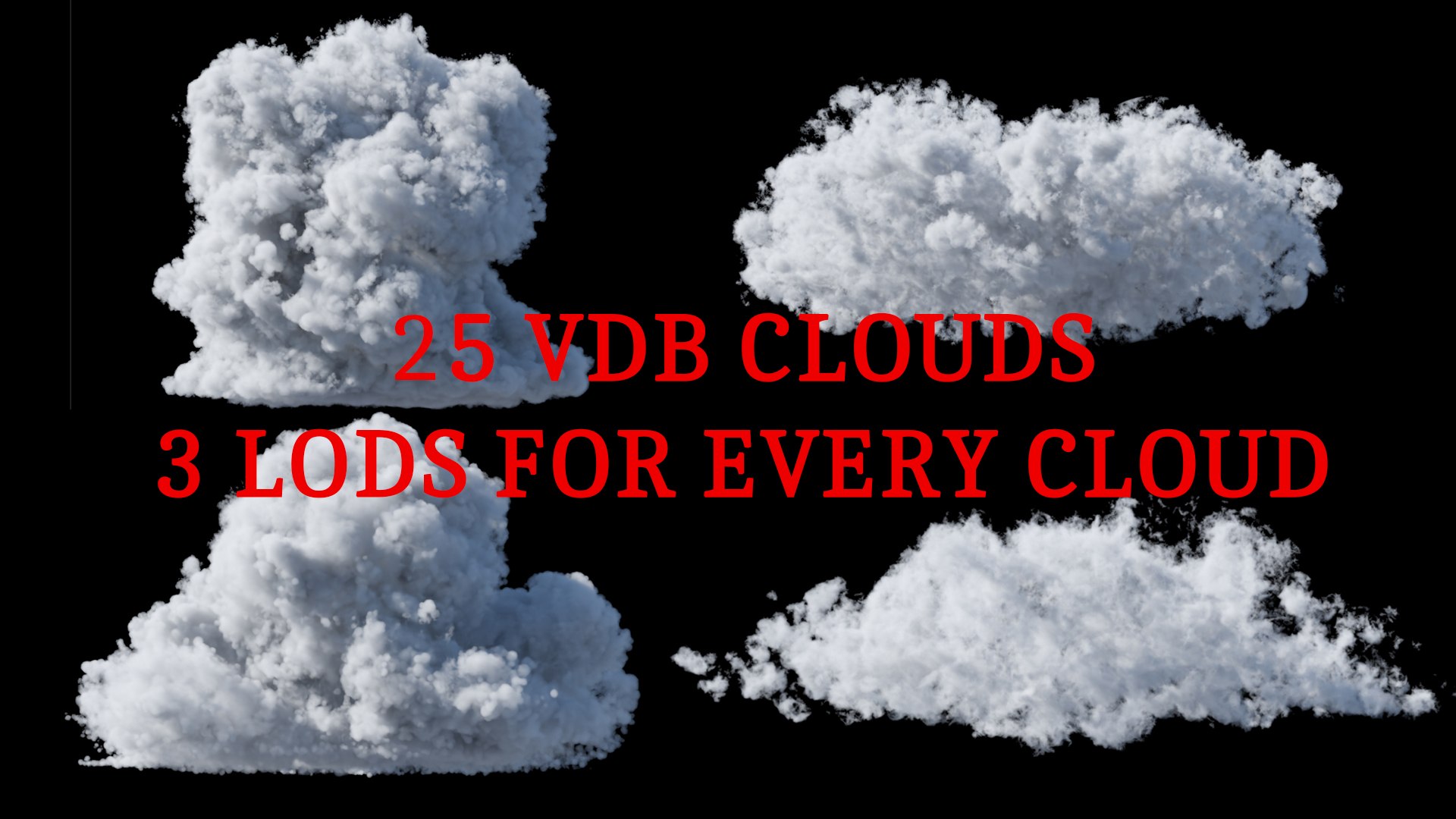 VDB Clouds Collecttion 3D Model - TurboSquid 2401083