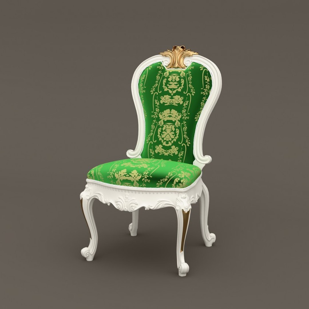 3d baroque chair orl-116b