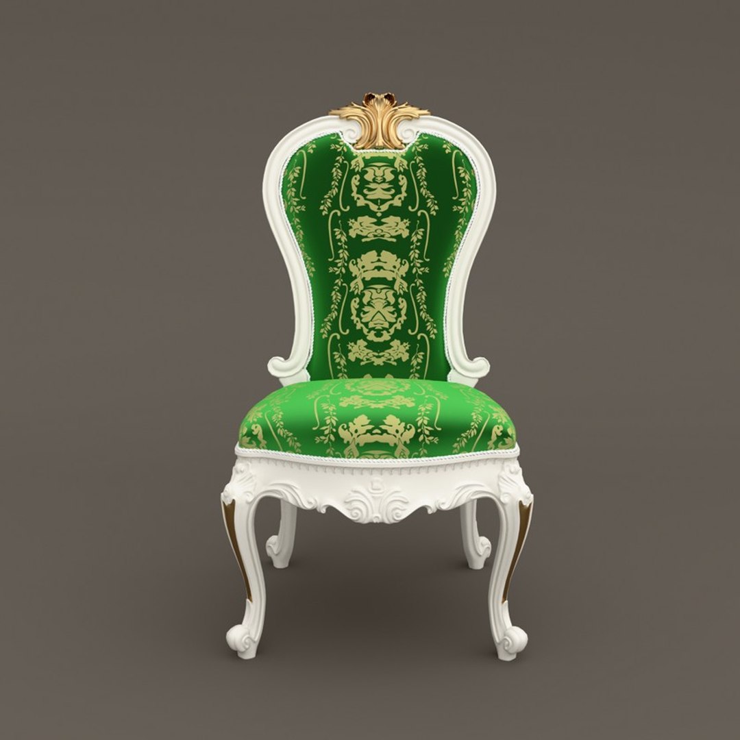 3d baroque chair orl-116b