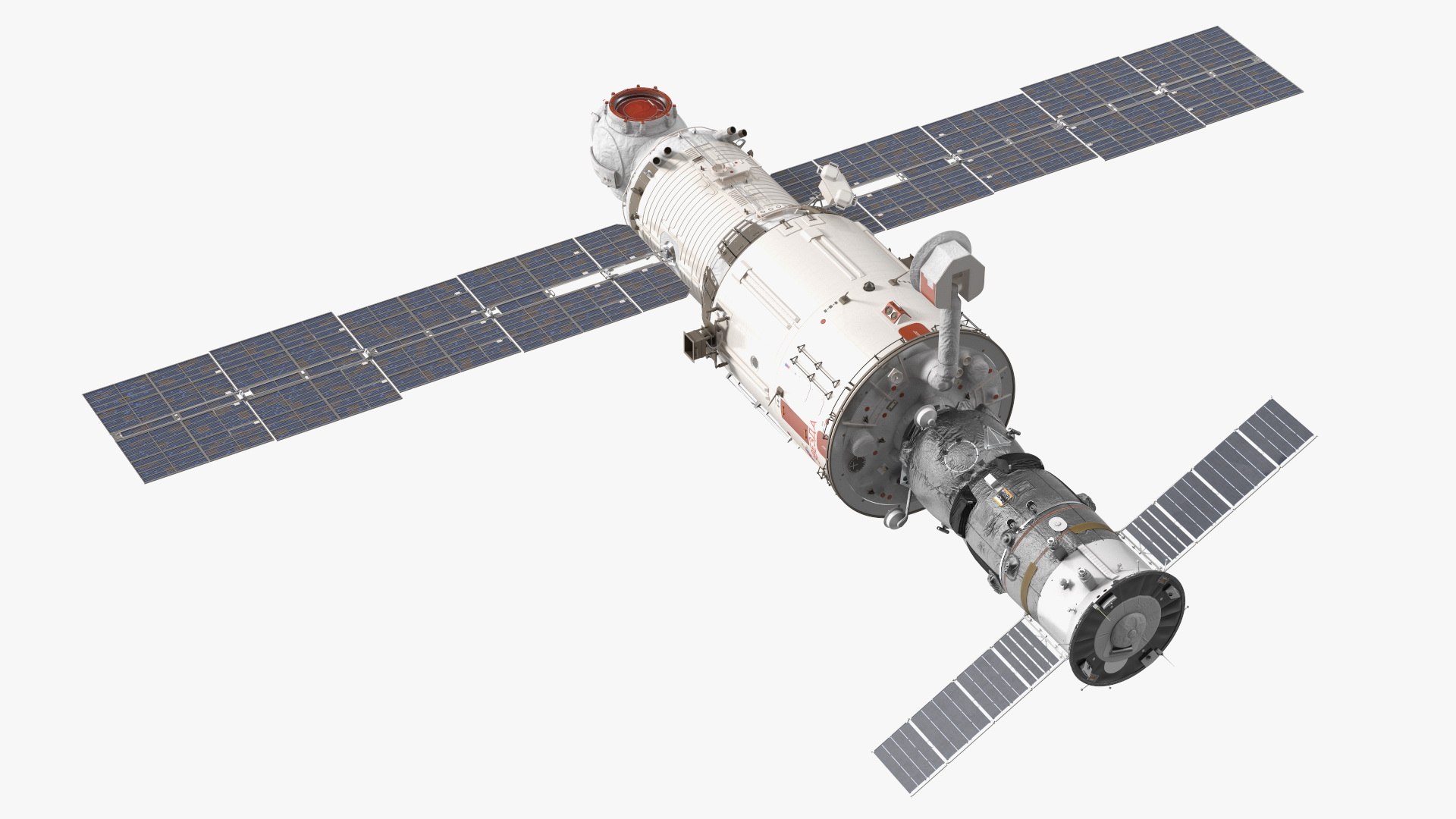 ISS Zvezda Module with Progress Spacecraft 3D model - TurboSquid 1852934