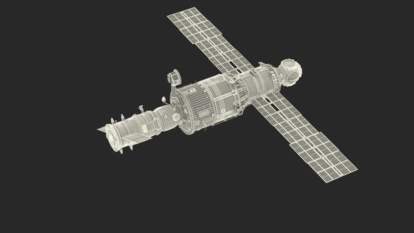 modelo 3d Módulo ISS Zvezda con nave espacial Progress - TurboSquid 1852934