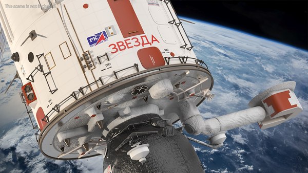 ISS Zvezda-Modul mit Progress-Sonde 3D-Modell - TurboSquid 1852934