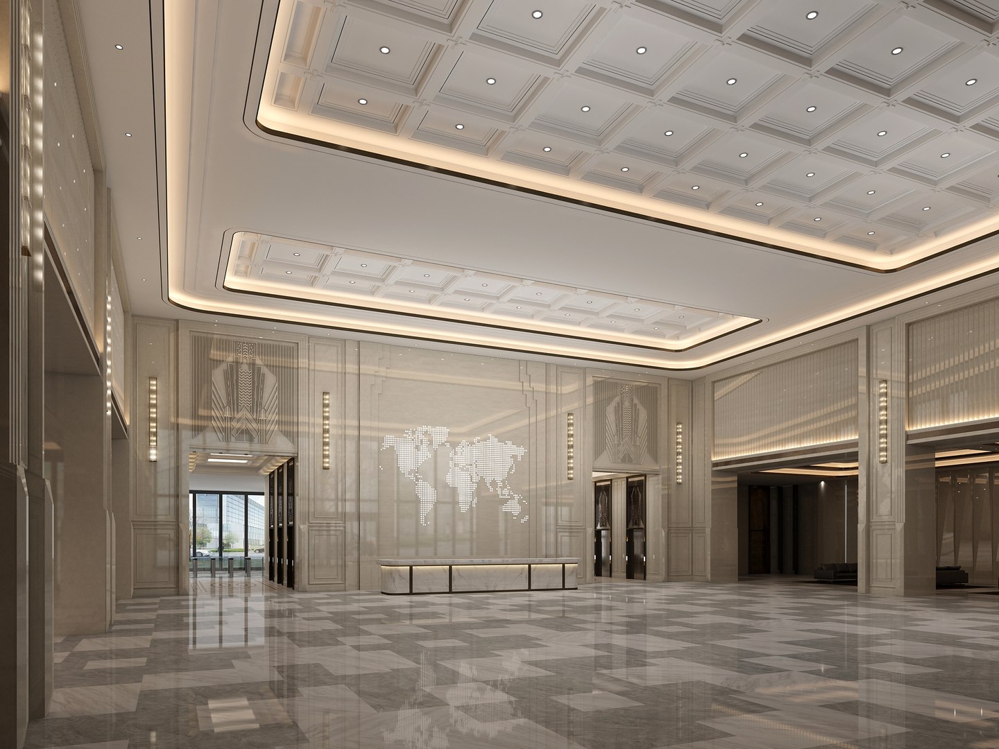 Lobby Scene 02 3D model - TurboSquid 2144072