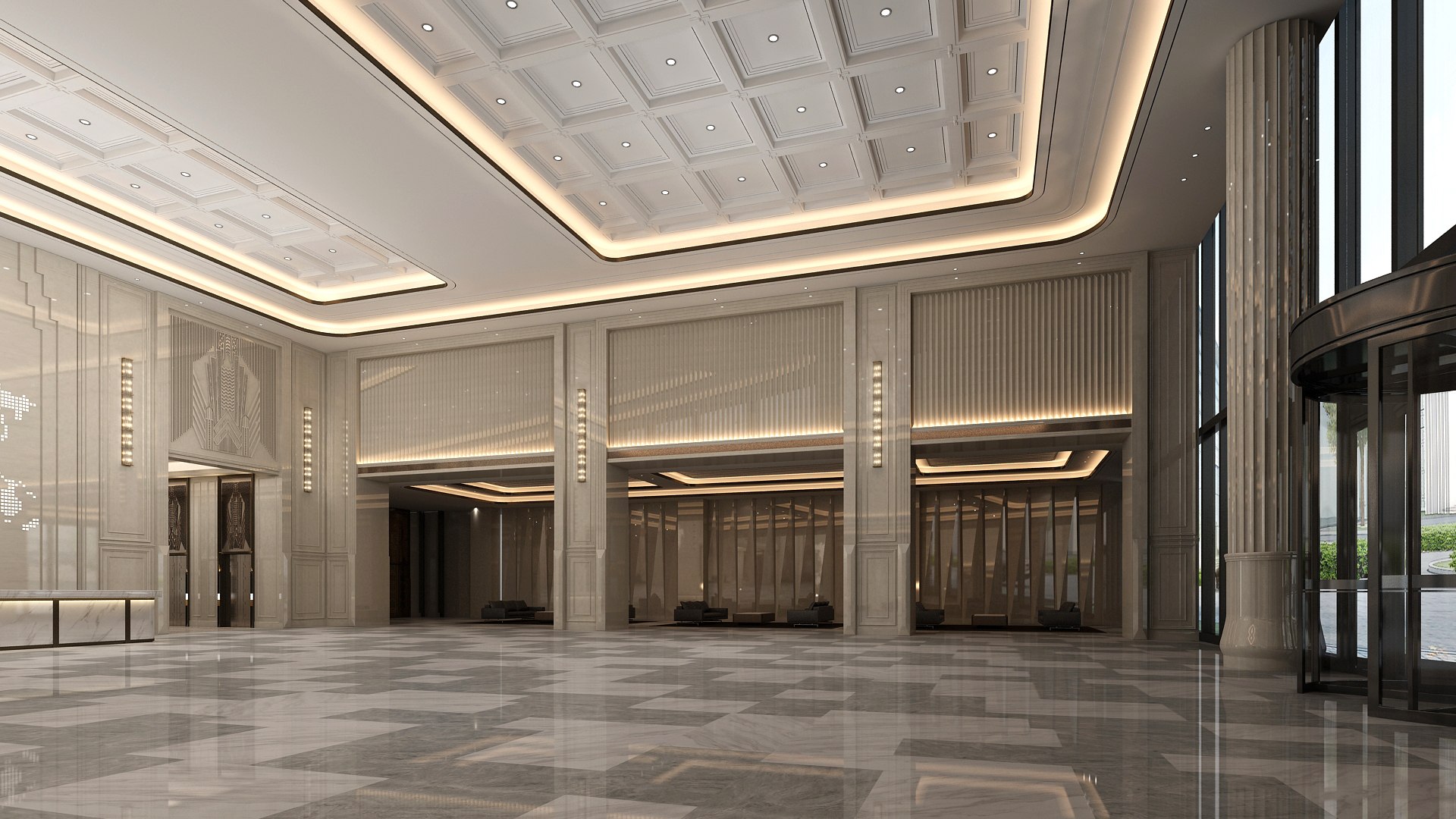 Lobby Scene 02 3D model - TurboSquid 2144072