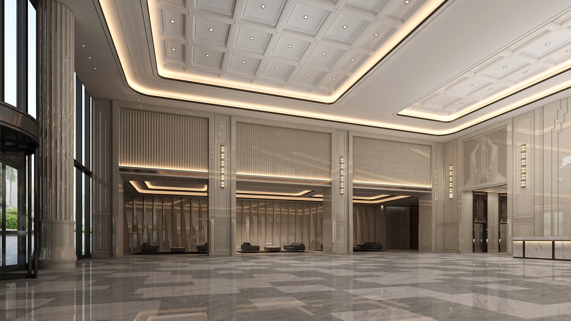 Lobby Scene 02 3D model - TurboSquid 2144072