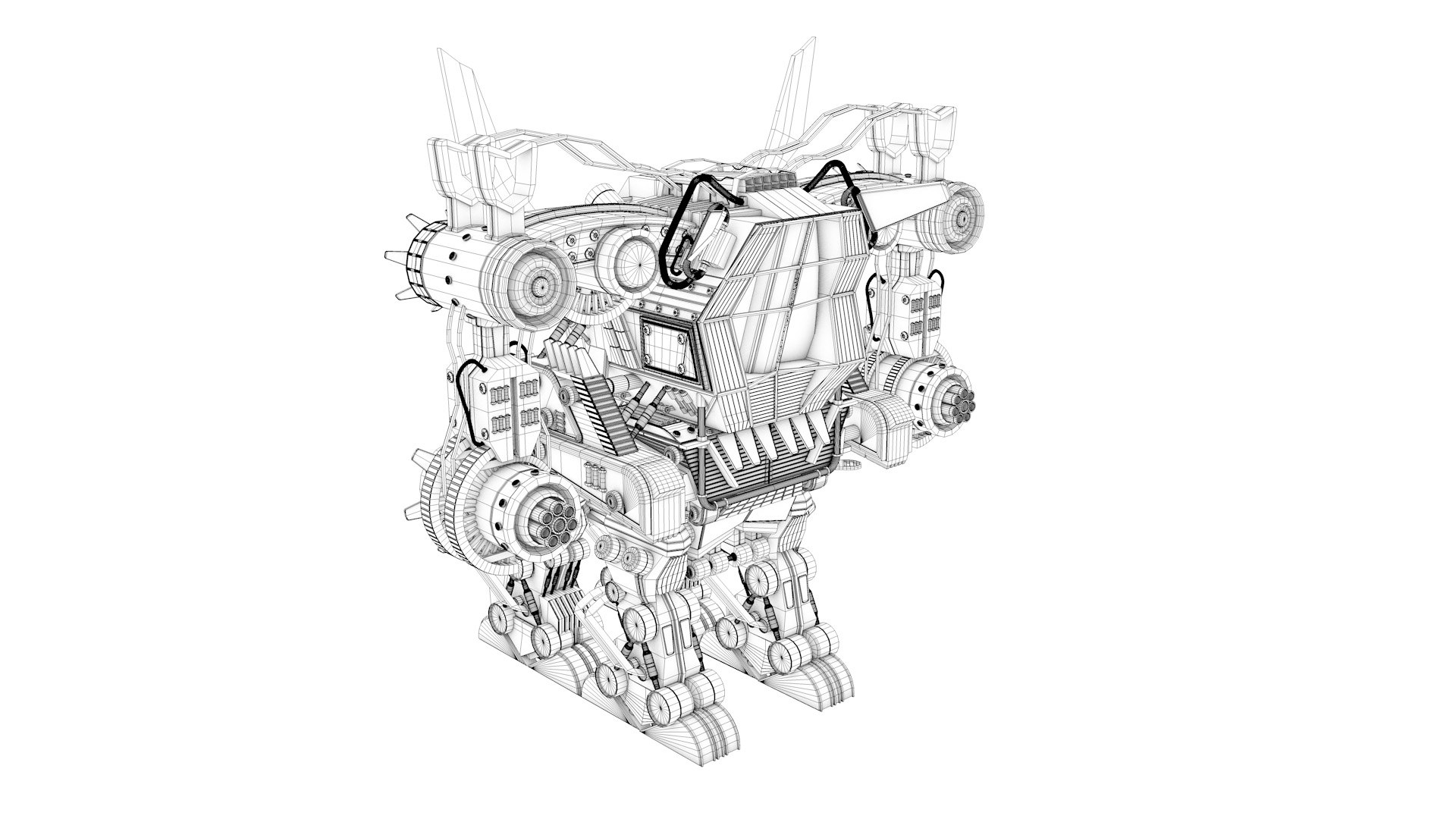 3D Battle Mecha - War Mech 3D Model model - TurboSquid 2180013