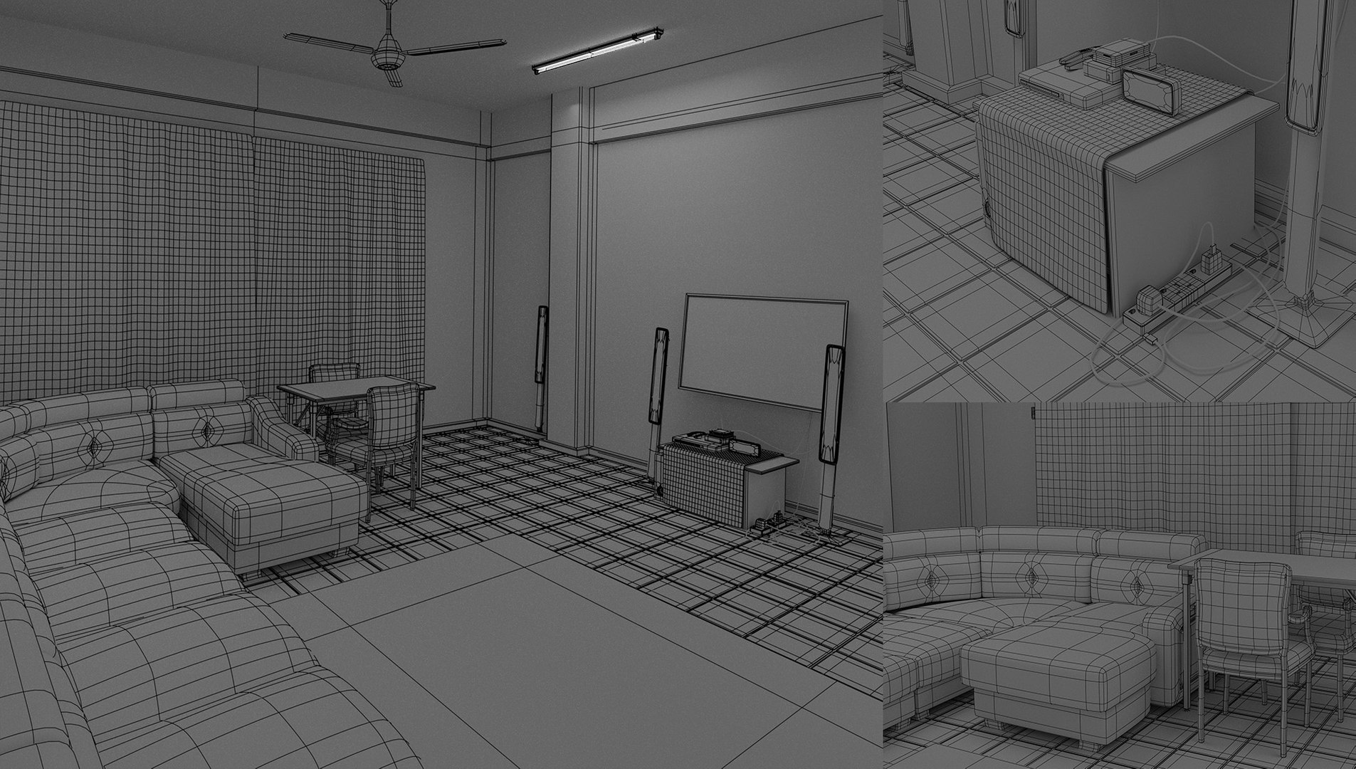 Living Room 3D Model - TurboSquid 2195888