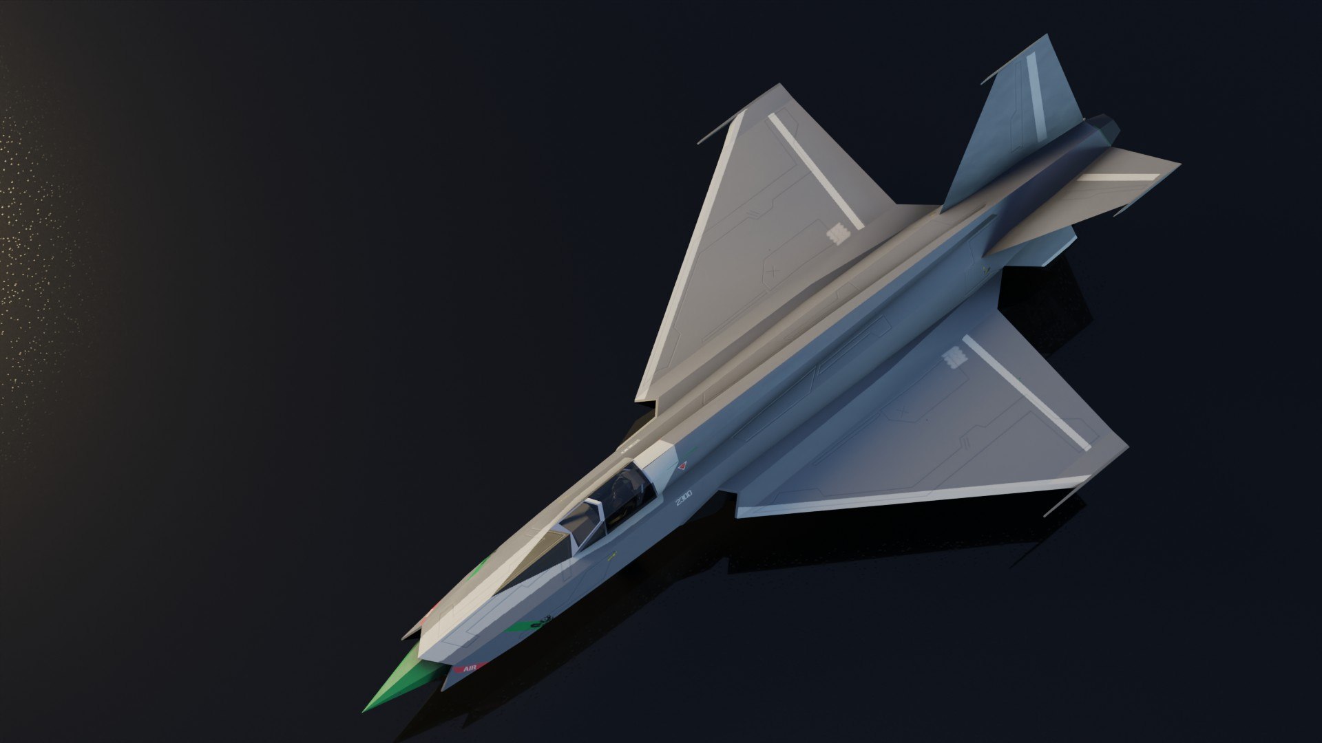 Mikoyan-Gurevich MIG-X21 Fishbone - Concept Fighter Model - TurboSquid ...