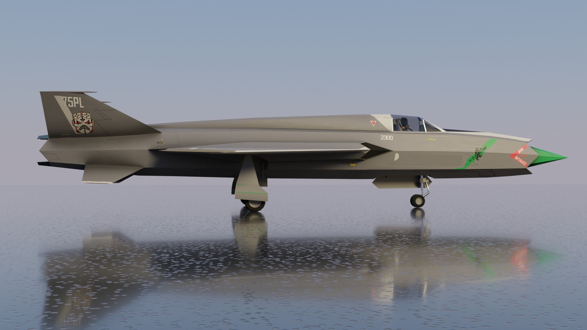 Mikoyan-Gurevich MIG-X21 Fishbone - Concept Fighter Model - TurboSquid ...