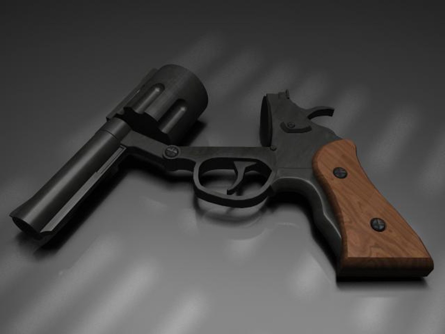 3d Revolver Model