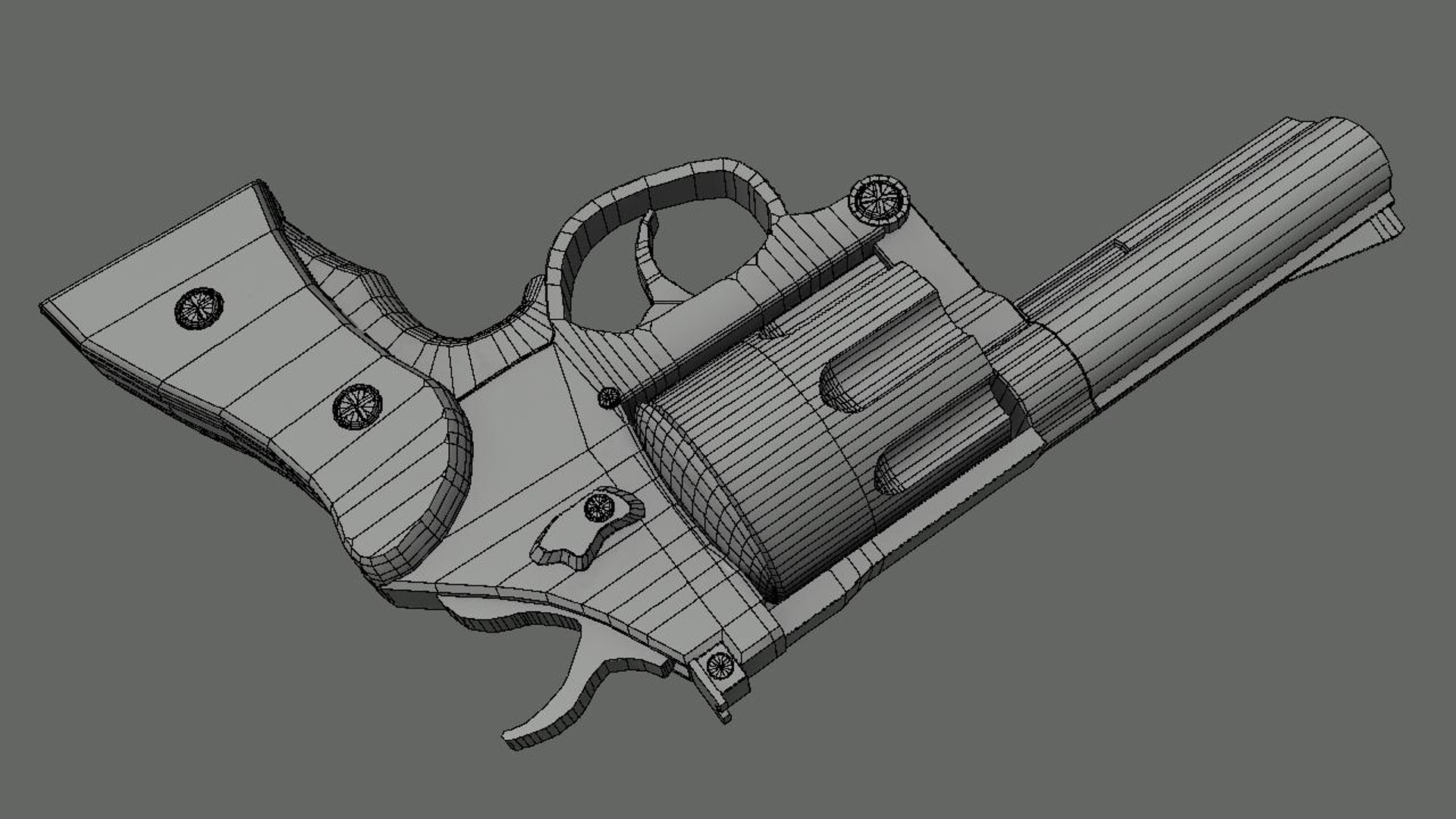 3d Revolver Model