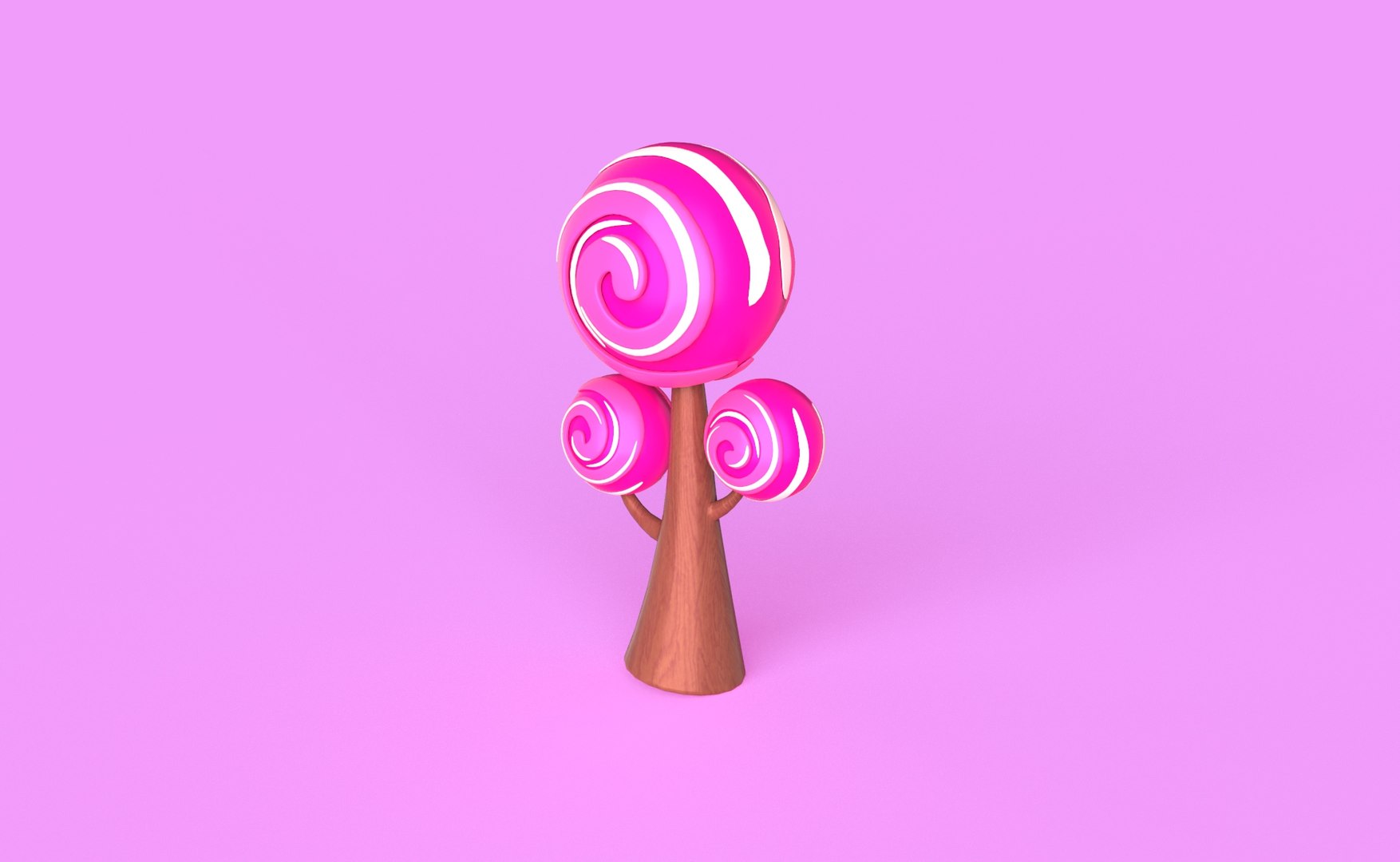 Cartoon Candy Tree 1 3D - TurboSquid 2251008