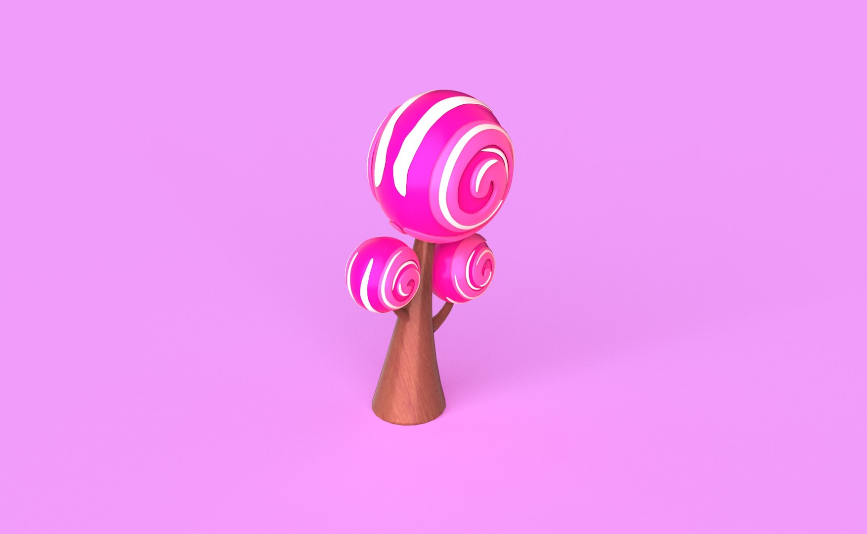 Cartoon Candy Tree 1 3D - TurboSquid 2251008