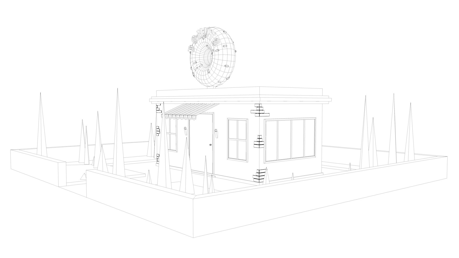 3D Donuts Candy Shop Model - TurboSquid 1728031