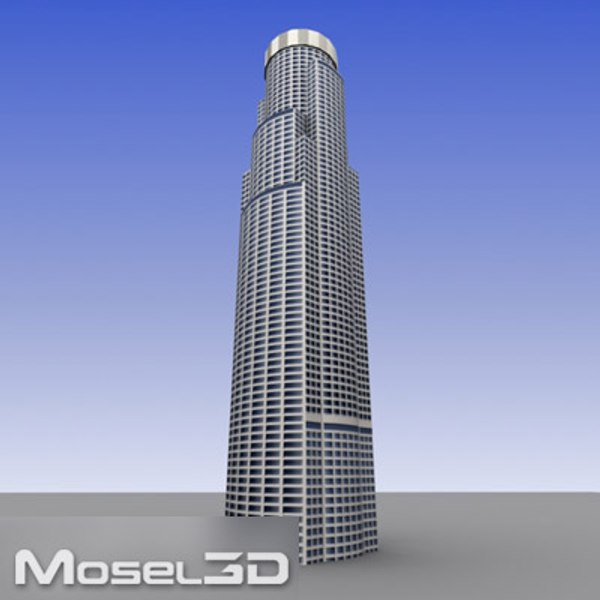 realtime skyscrapers buildings 3d model