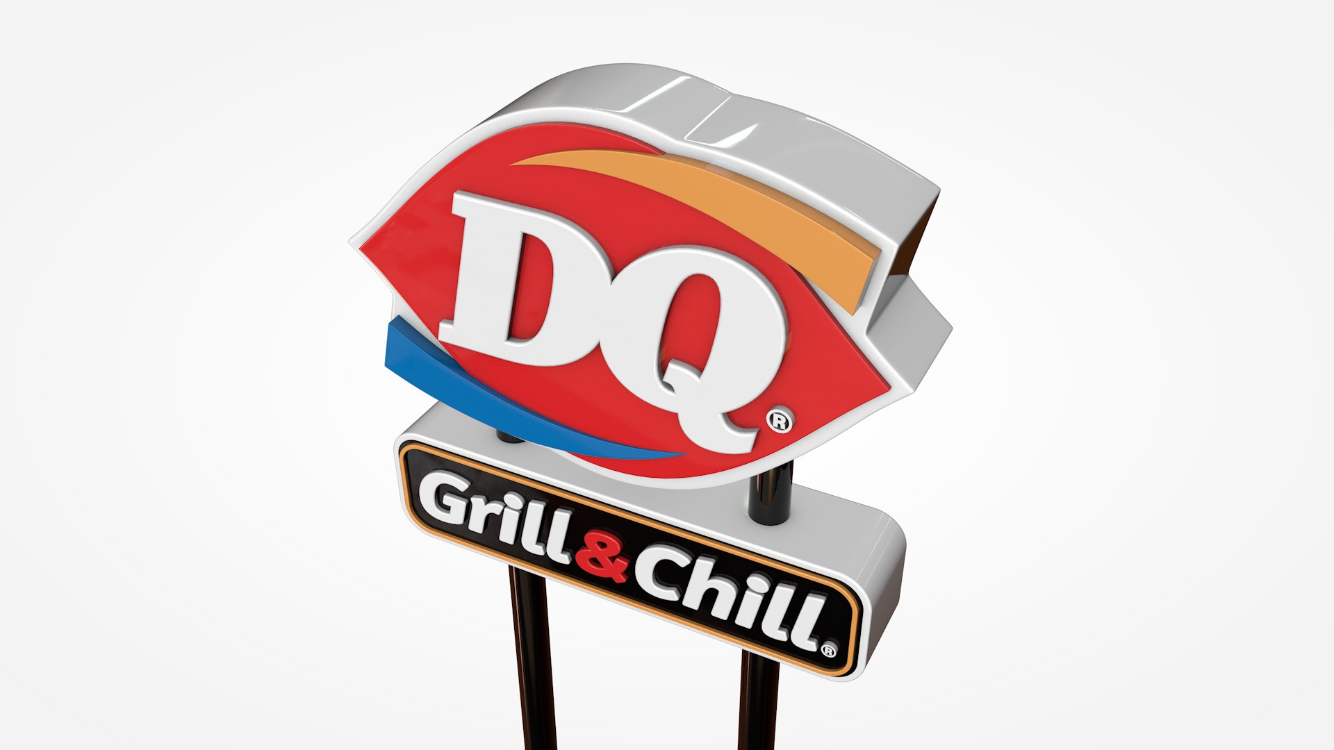 Dairy Queen Sign 3D Model - TurboSquid 1432131
