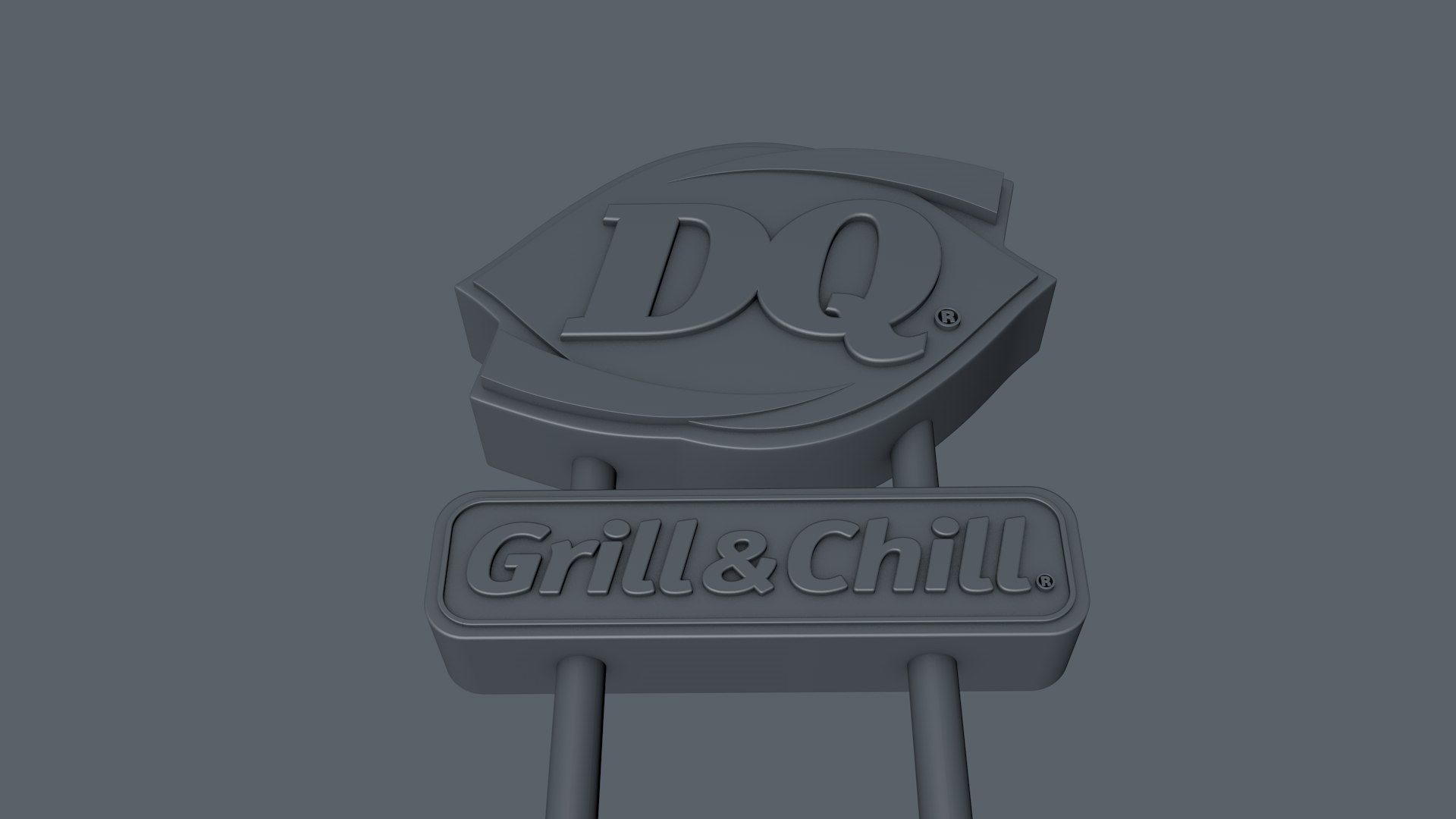 Dairy Queen Sign 3D Model - TurboSquid 1432131