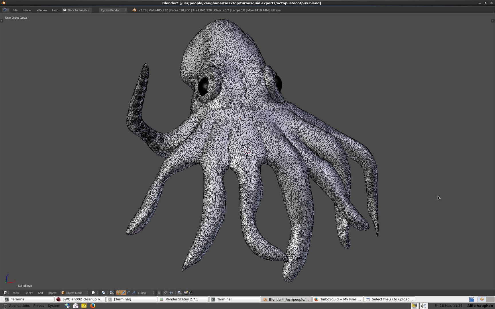 Octopus 3D Model - TurboSquid 1265331