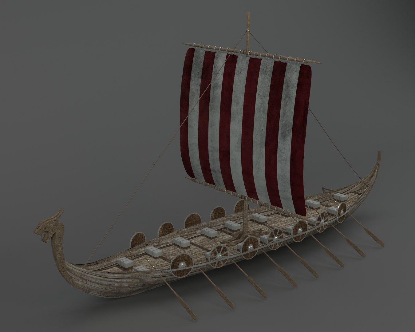 3d viking ship