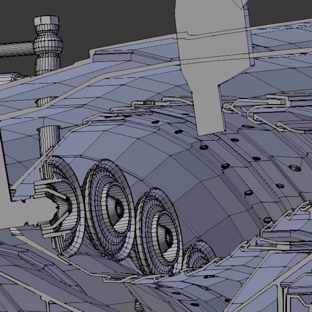 D-18t Turbofan Engine Cutaway 3d Obj