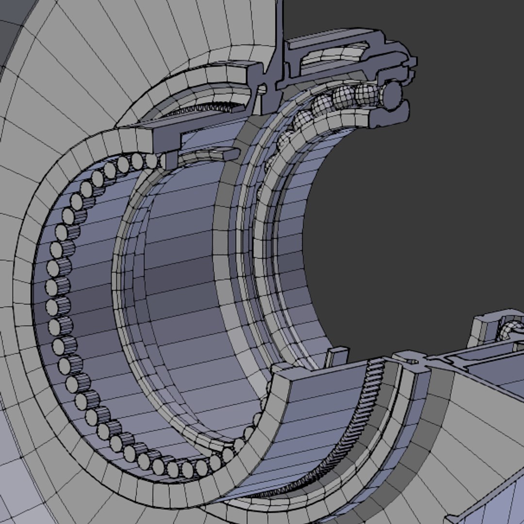 D-18t Turbofan Engine Cutaway 3d Obj